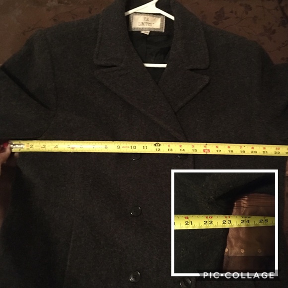 Fs Limited | Jackets & Coats | Fs Limited Womens Xl Dark Grey Wool ...